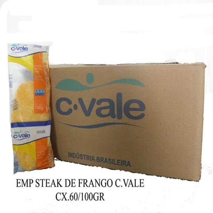 EMP STEAK DE FRANGO C.VALE CX.60/100G