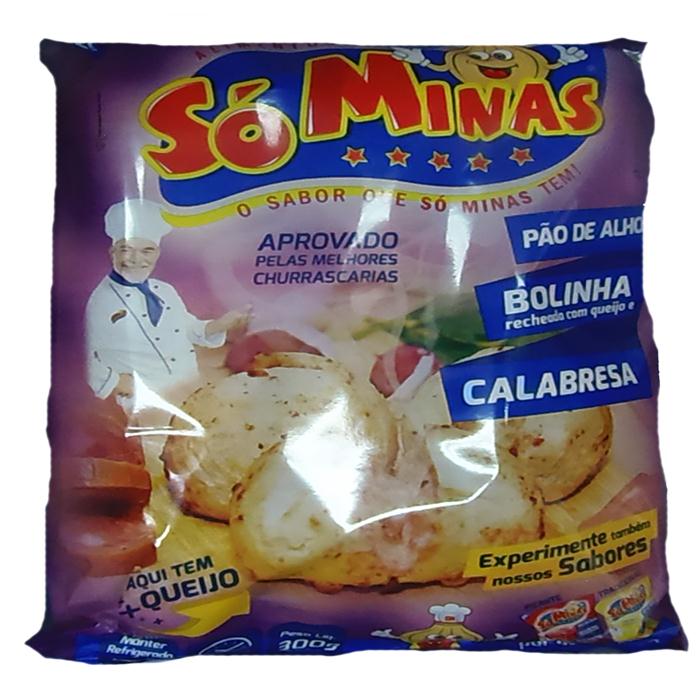 PAO DE ALHO SO MINAS CALABRESA CX12/300G