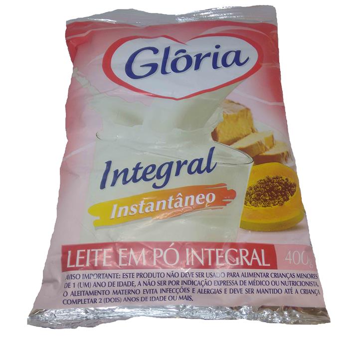 LEITE EM PO GLORIA INTEGRAL FD25/0,400GR